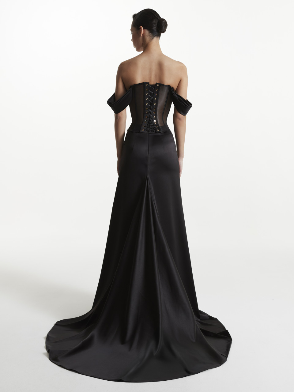 Buy a black "Waves" corset from Tsarskaya